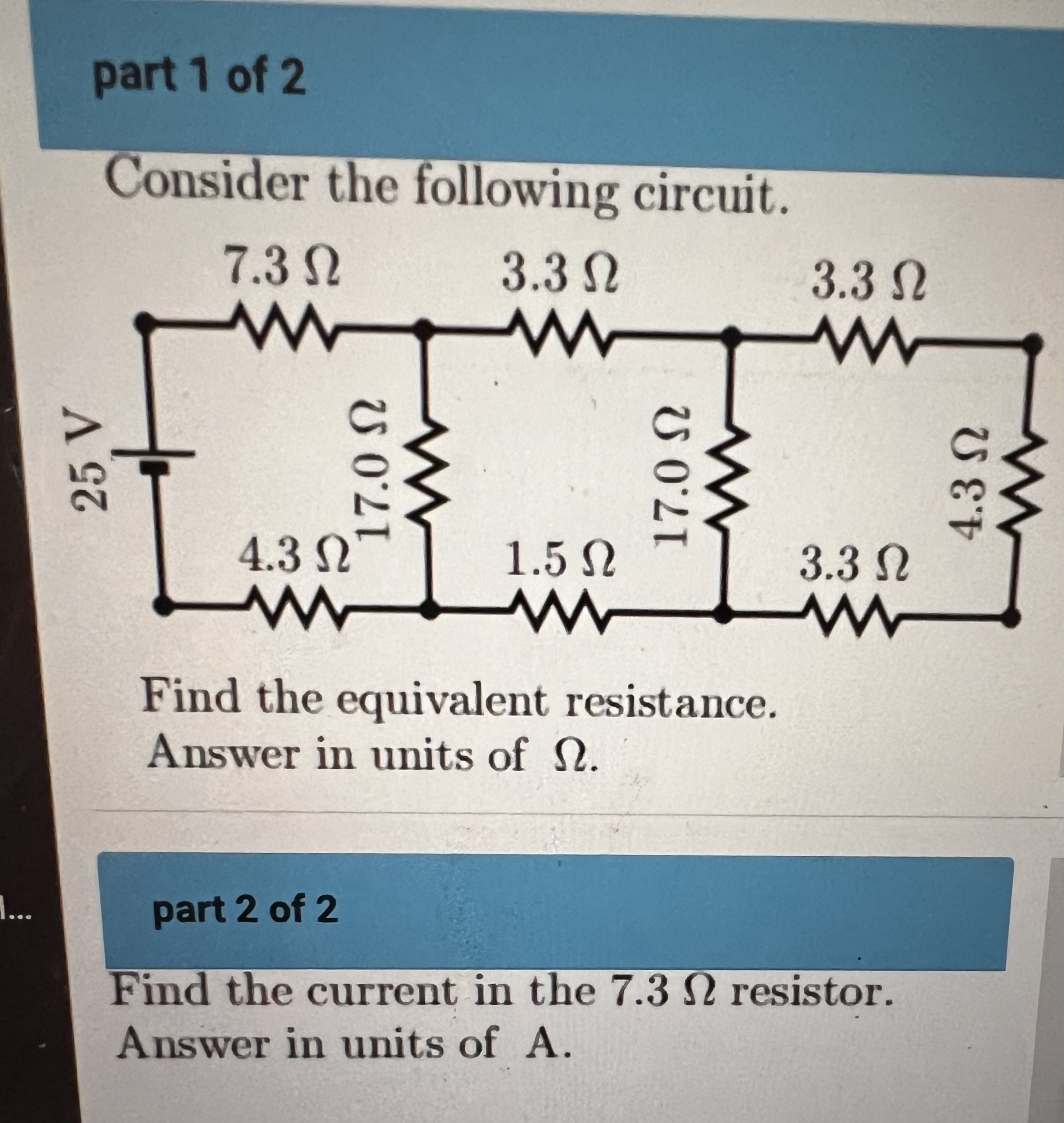 Solved Consider the following circuit.Find the equivalent | Chegg.com