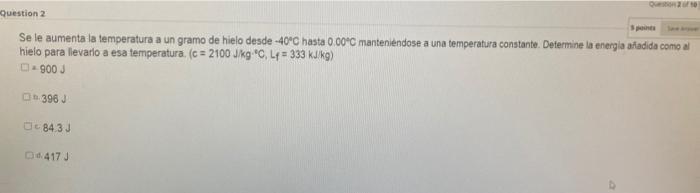 Solved the temperature of one gram of ice is increased from | Chegg.com
