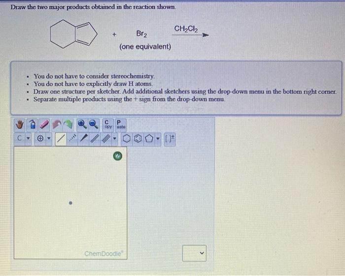 Solved CHO Draw structural formulas for the diene and | Chegg.com