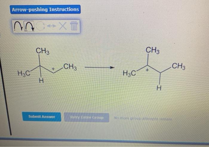 Solved Arrow-pushing Instructions an ***** CH3 CH3 CH3 CH3 + | Chegg.com