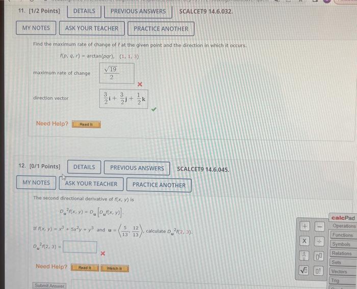 f(x,y)=7xy2, 3,−7) maximum rate of chance direction | Chegg.com
