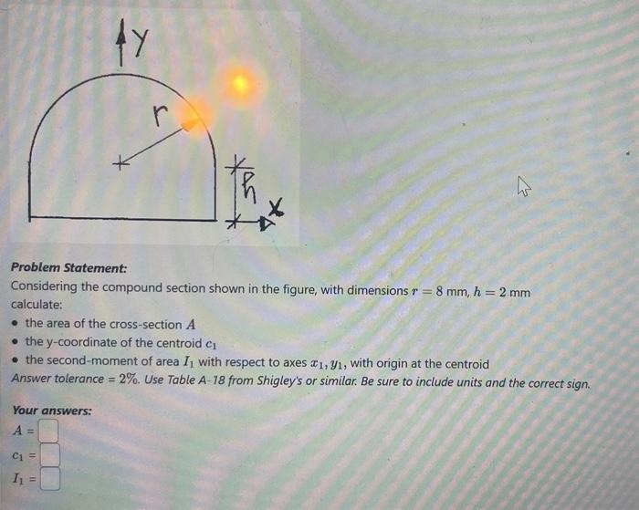 Problem Statement: Considering the compound section | Chegg.com