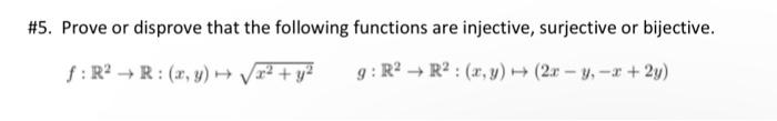 45. Prove or disprove that the following functions | Chegg.com
