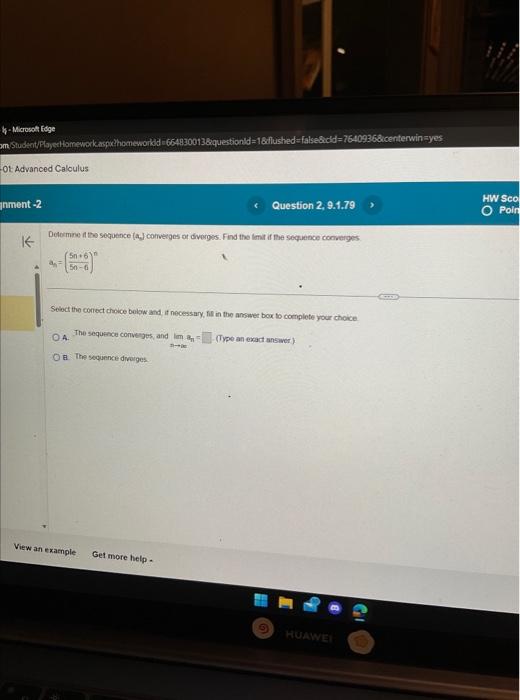 Solved Detomine i toe sequence (a) cotrverges of divorges. | Chegg.com