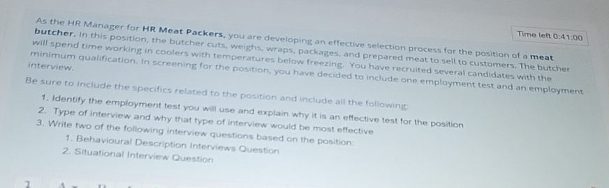 Solved As the HR Manager for HR Meat Packers, you are | Chegg.com