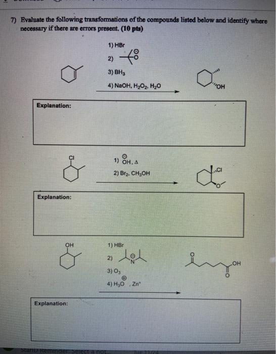 Solved 4) Propose a synthetic pathway (list of reagents in | Chegg.com