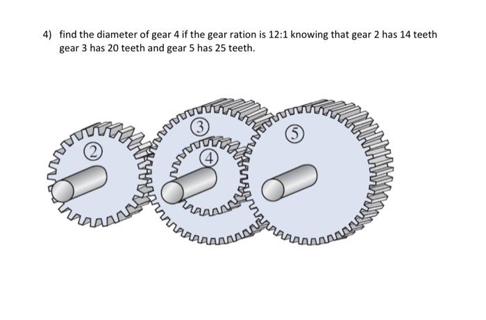 Solved 3) Find the speed of the load gear of the following | Chegg.com