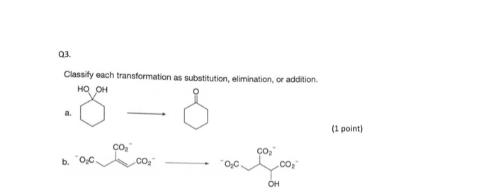Solved Q3. Classify each transformation as substitution, | Chegg.com