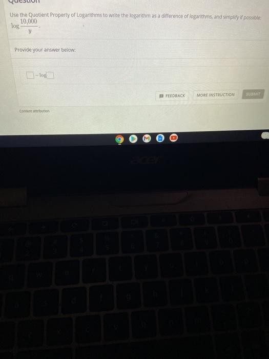 Solved Question 1 Convert -5 = log2 32 to exponential form. | Chegg.com