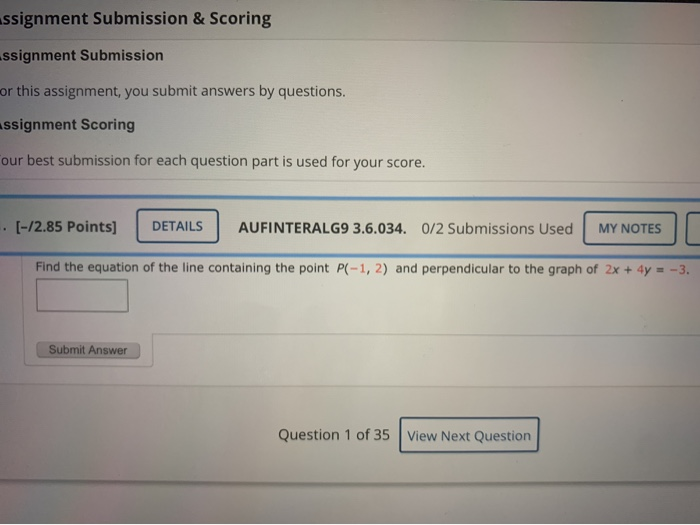 Solved assignment Submission & Scoring ssignment Submission | Chegg.com