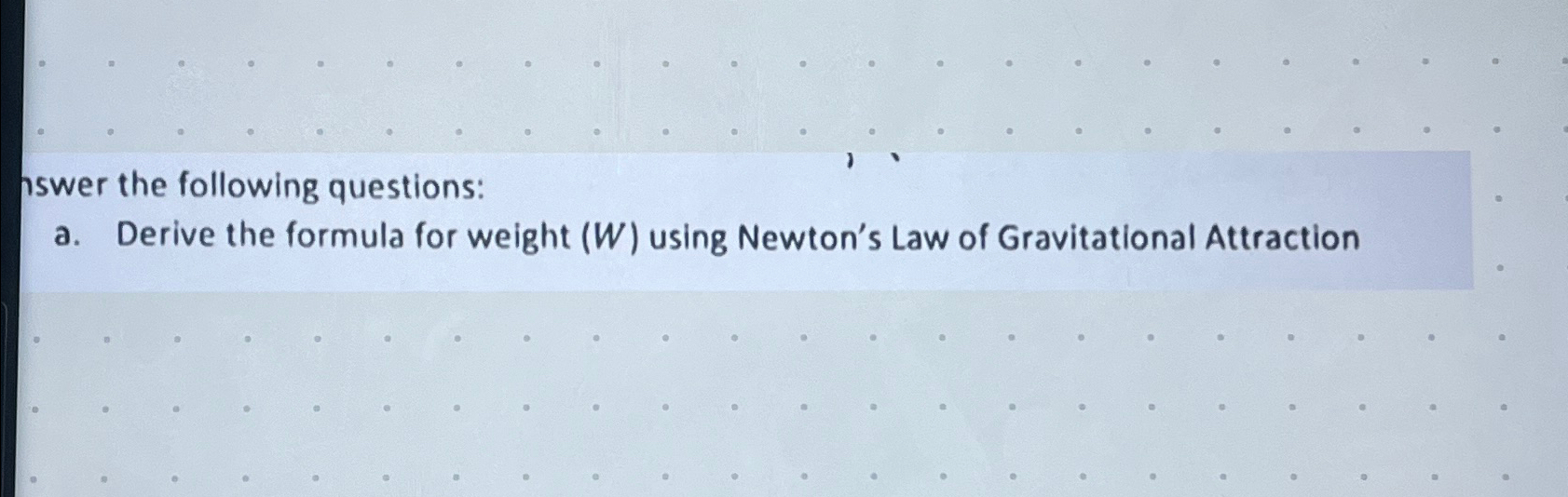 Solved iswer the following questions:a. ﻿Derive the formula | Chegg.com