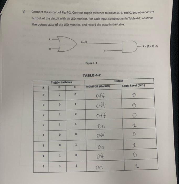 Solved 1. To investigate the behavlor of simple logic | Chegg.com