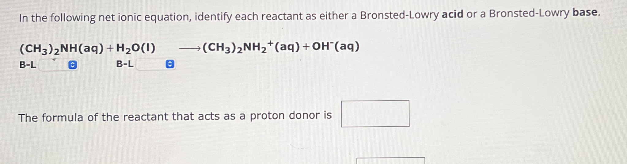 Solved In the following net ionic equation, identify each | Chegg.com