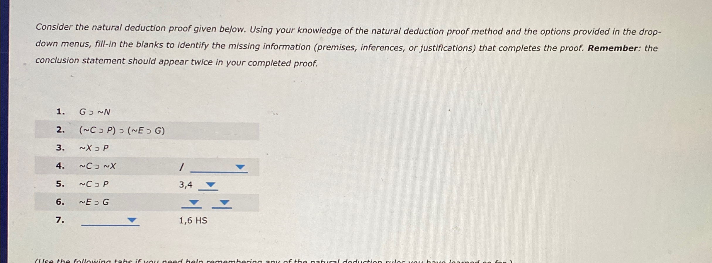 Consider the natural deduction proof given below. | Chegg.com