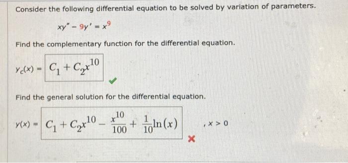 Solved Consider the following differential equation to be | Chegg.com
