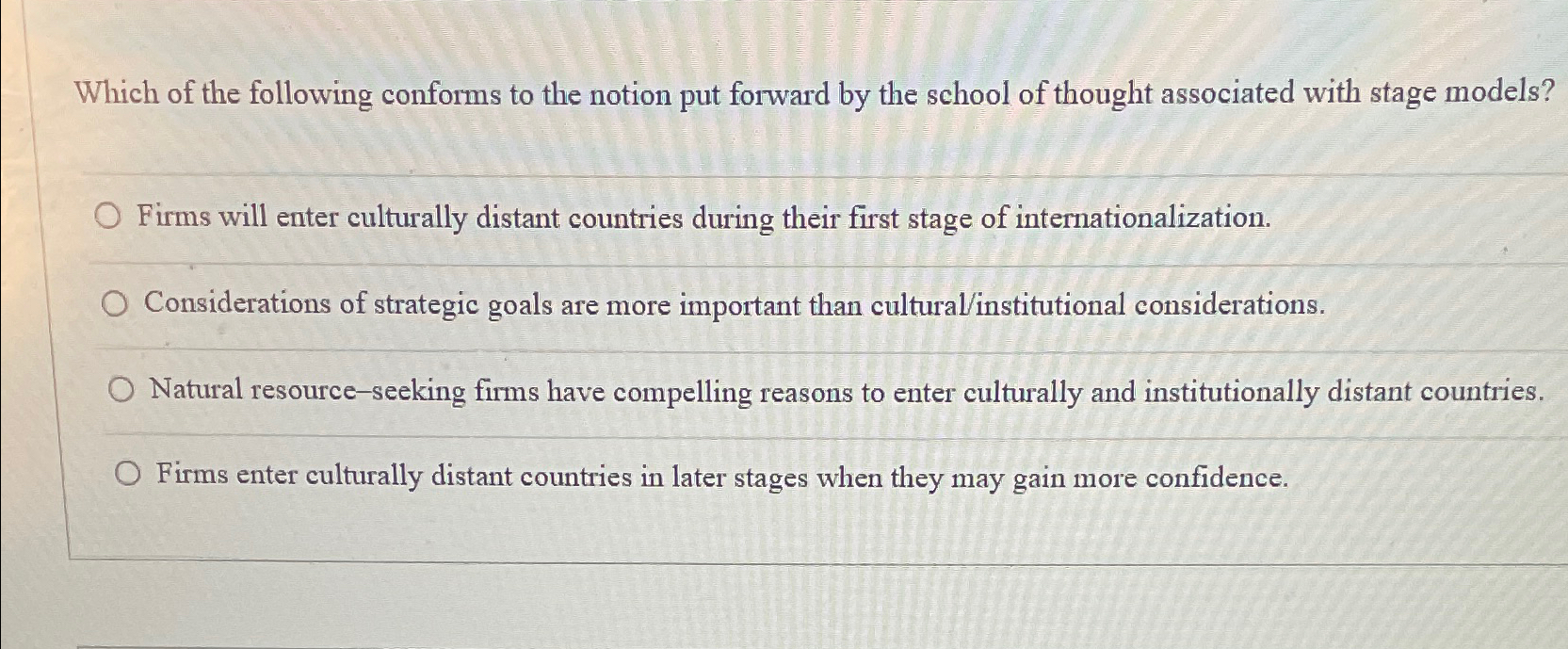 Solved Which of the following conforms to the notion put | Chegg.com