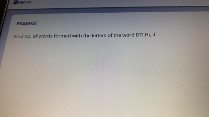 Solved Find no. of words formed with the letters of the word | Chegg.com