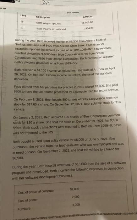 48. Beth R. Jordan thes at 2322 skyview Road. Mesa. | Chegg.com