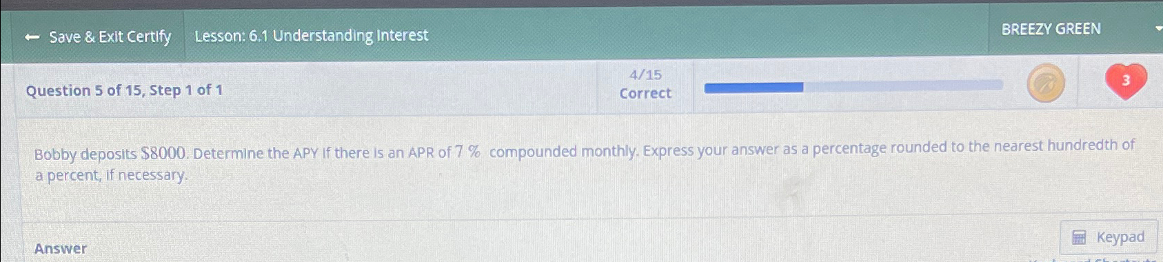 Solved larr Save & Exit CertifyLesson: 6.1 ﻿Understanding | Chegg.com