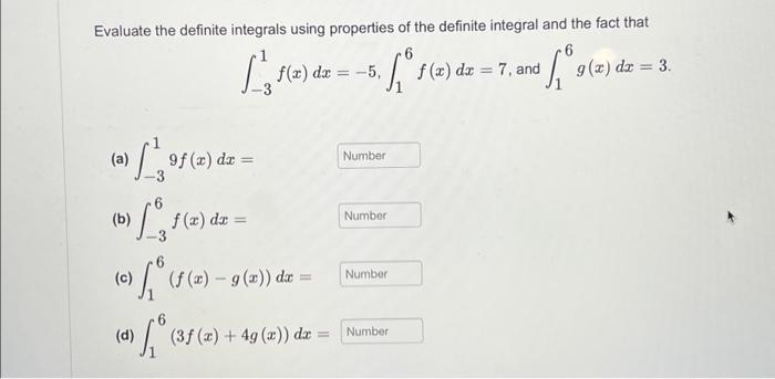 Solved Evaluate the definite integrals using properties of | Chegg.com