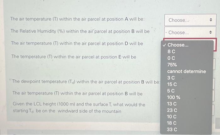 Solved Using the figure below, which depicts a parcel of air | Chegg.com