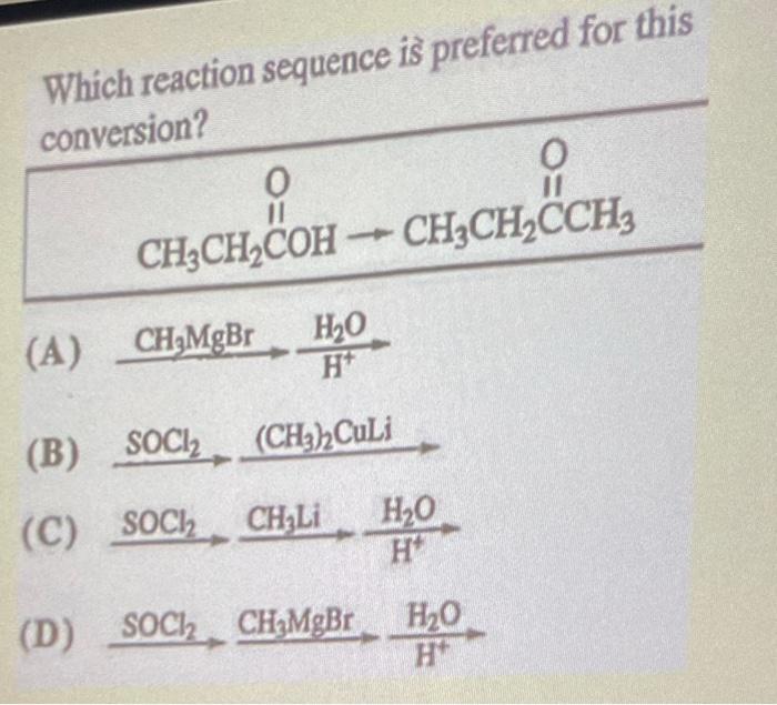 Solved With which reagent is benzoic acid readily converted | Chegg.com