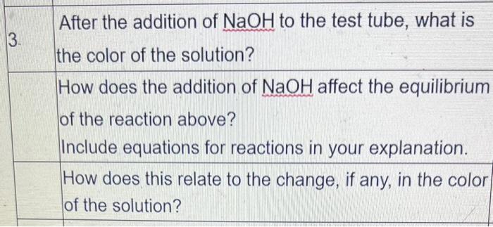 Solved 1 What is color of the initial solution in the test | Chegg.com