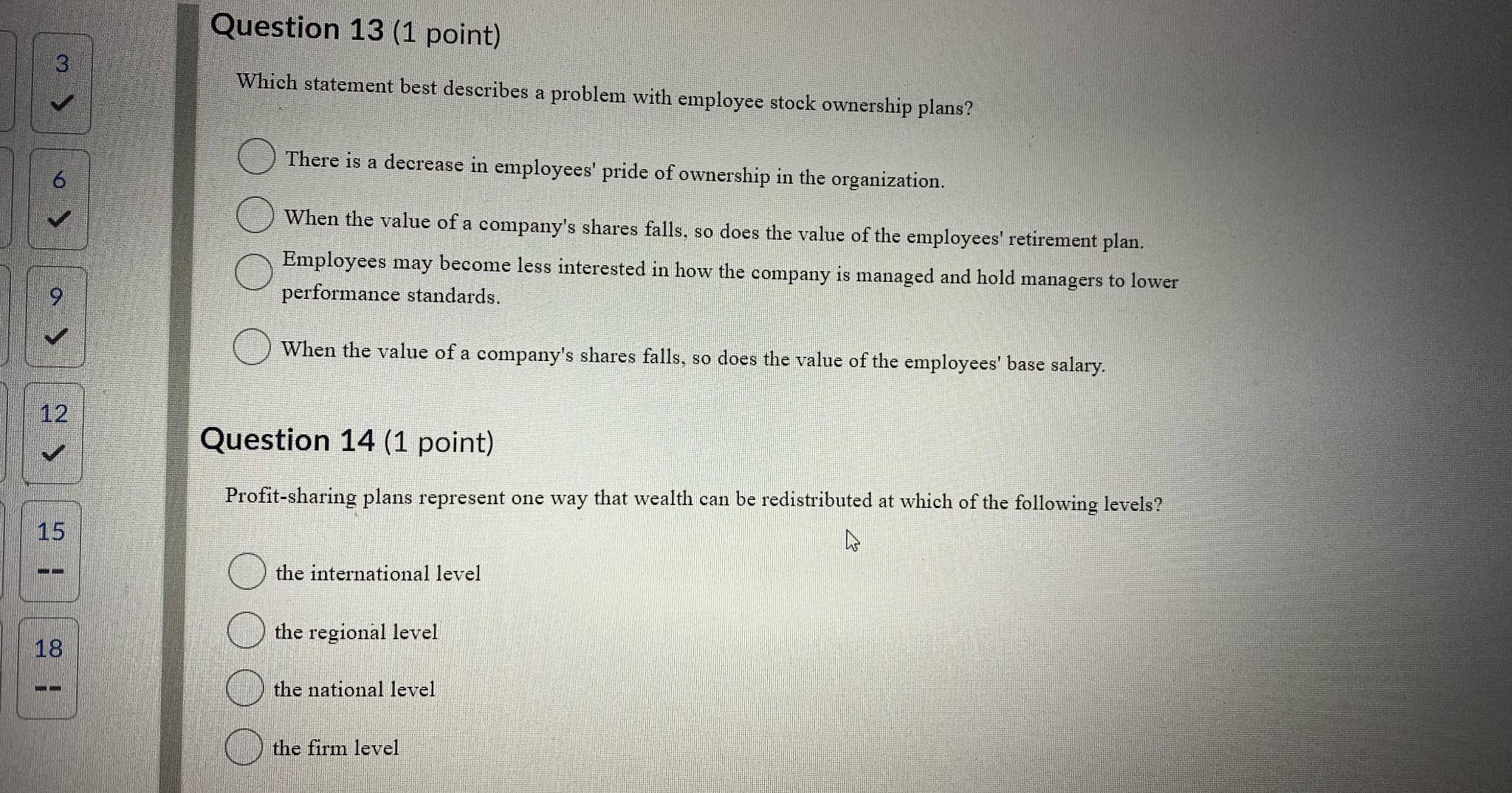 Solved Question 13 (1 ﻿point)Which statement best describes | Chegg.com