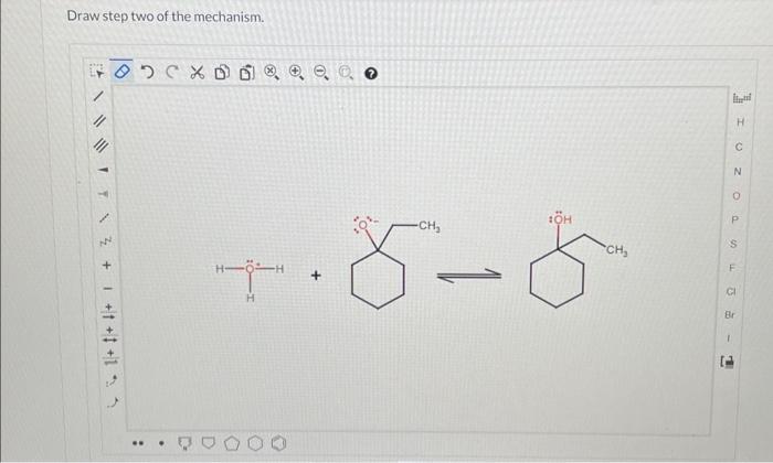 Solved Draw step two of the mechanism. | Chegg.com