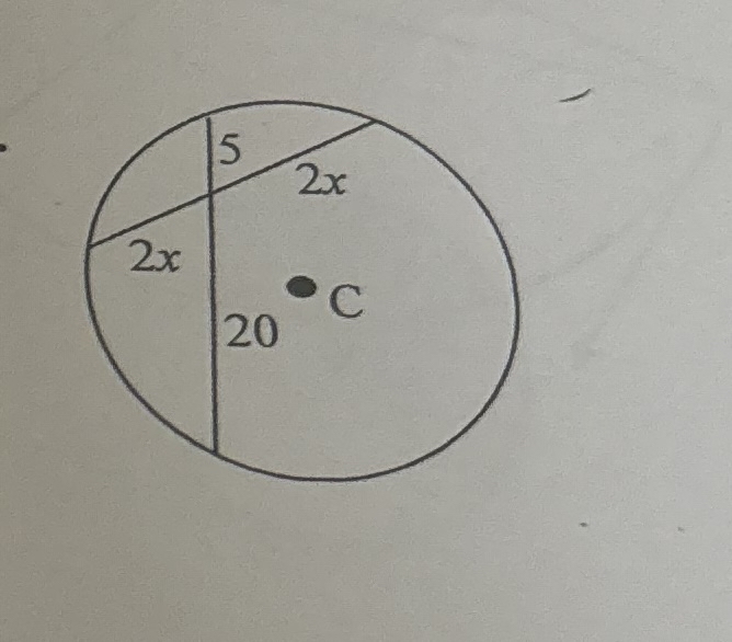 Solved Can you please help meFind x. ﻿Thank you | Chegg.com