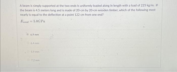 Solved A reinforced concrete beam, 30 cm wide by 76 cm deep | Chegg.com
