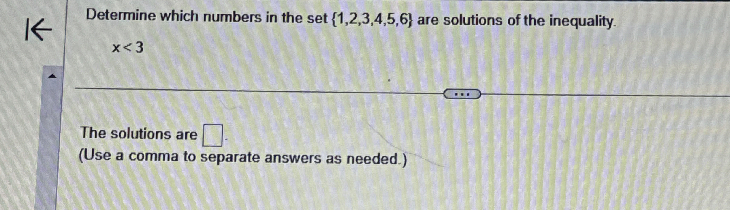 Solved Determine which numbers in the set {1,2,3,4,5,6} ﻿are | Chegg.com