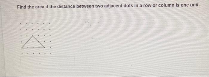 Solved Find the area if the distance between two adjacent | Chegg.com