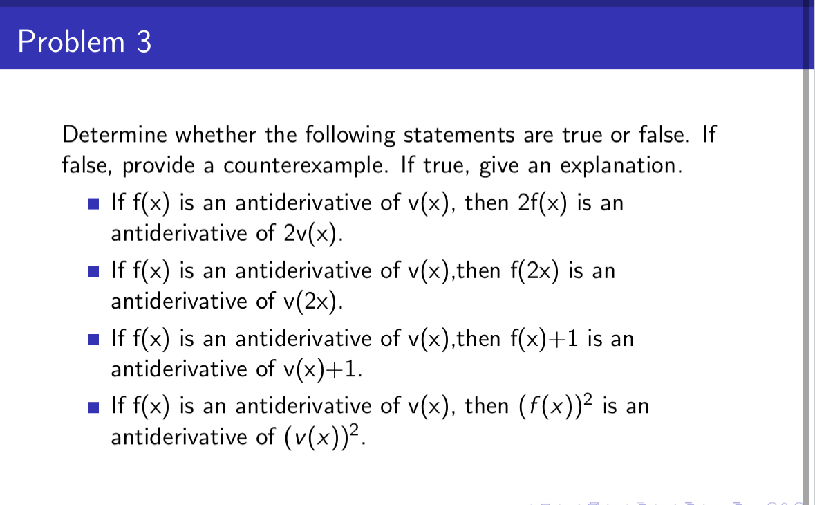 Solved Problem 3Determine whether the following statements | Chegg.com