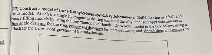 Solved 22) Construct a model of | Chegg.com