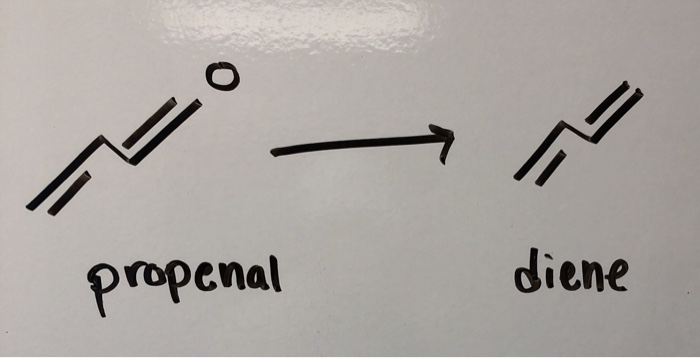 Solved propenal diene | Chegg.com