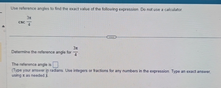 Solved Use reference angles to find the exact value of the | Chegg.com
