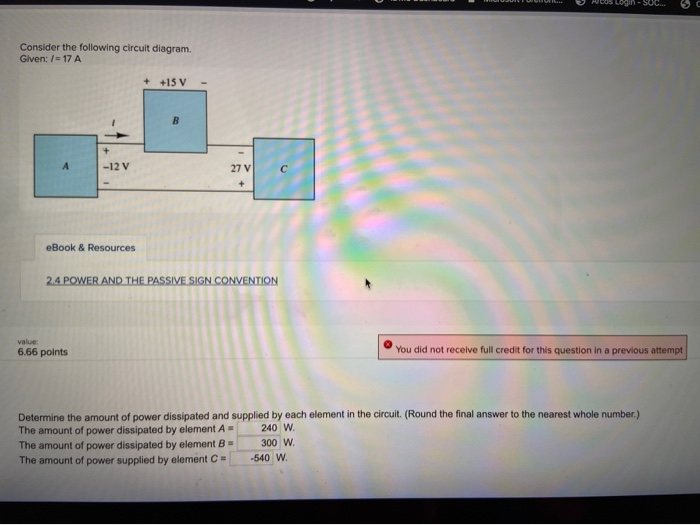 Solved Consider the following circuit diagram. Glven: /= 17 | Chegg.com