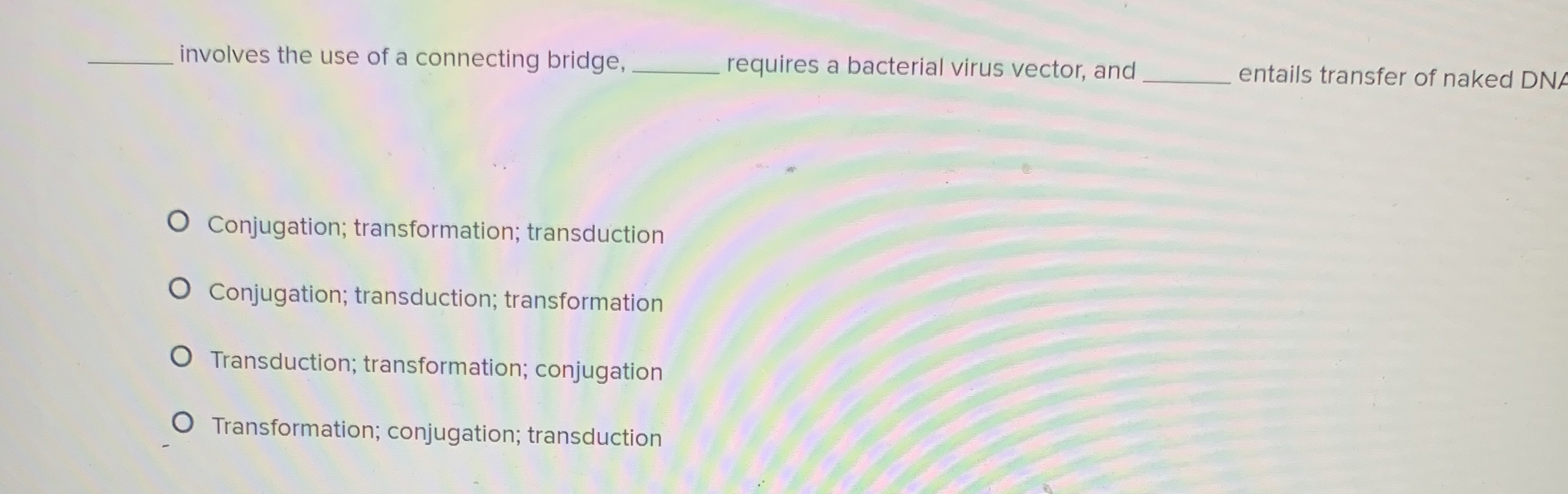 Solved involves the use of a connecting bridge ﻿requires a | Chegg.com
