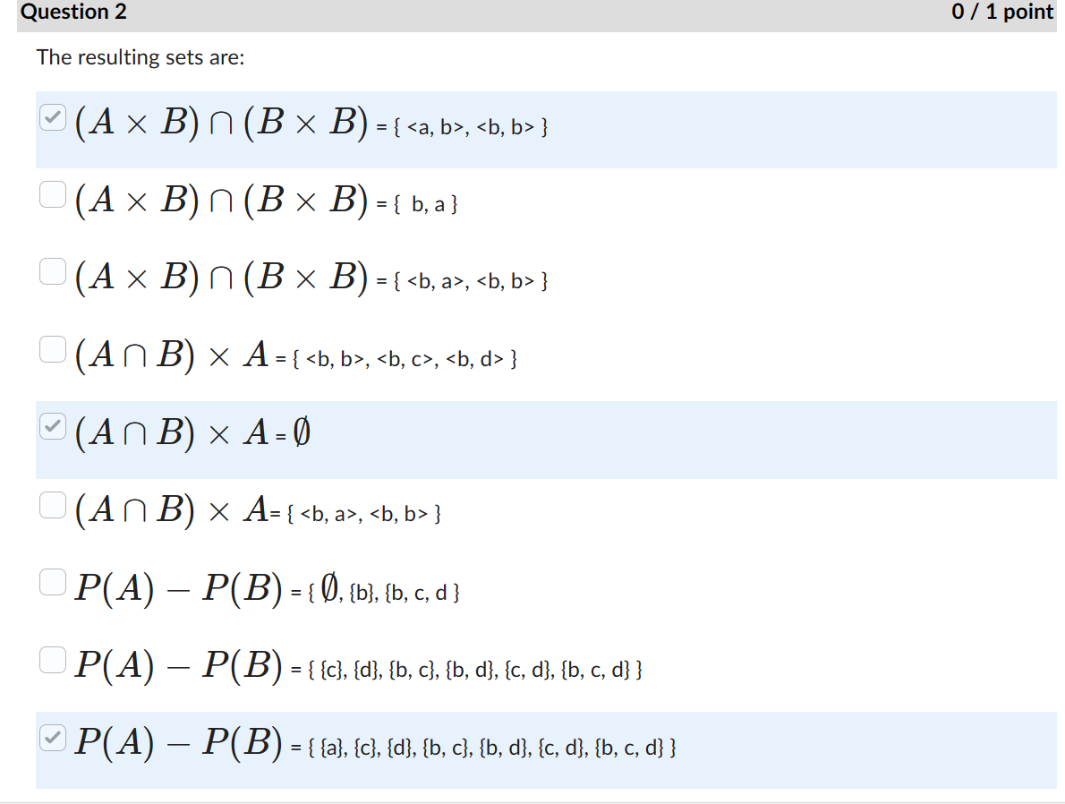 Solved Suppose A = {b, ﻿c, ﻿d} ﻿and B = {a, ﻿b}. ﻿Find the | Chegg.com