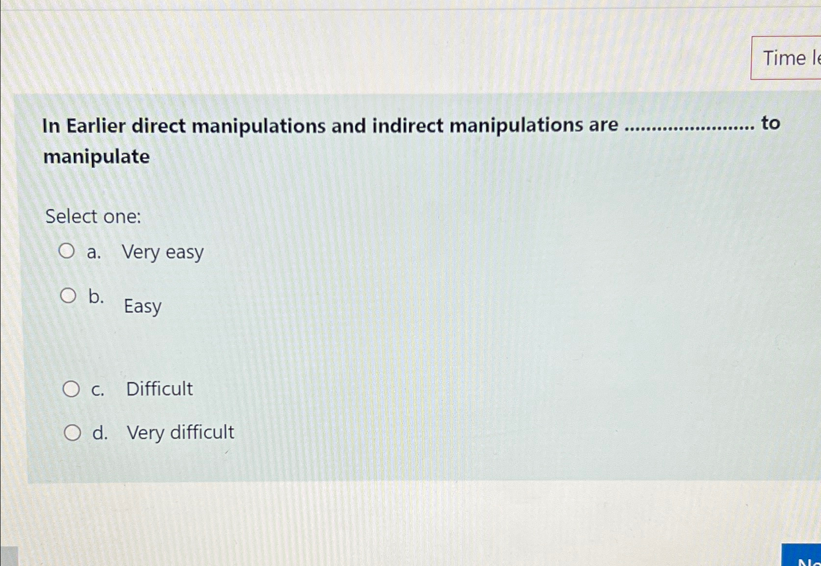 Solved In Earlier direct manipulations and indirect | Chegg.com