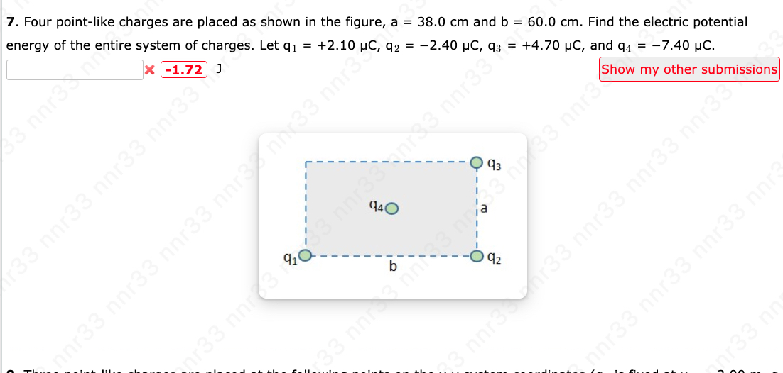 Solved Four point-like charges are placed as shown in the | Chegg.com