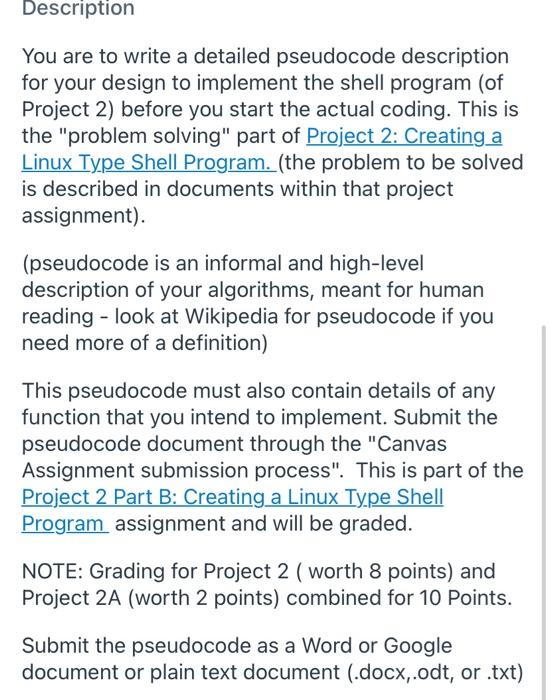 You are to write a detailed pseudocode description | Chegg.com