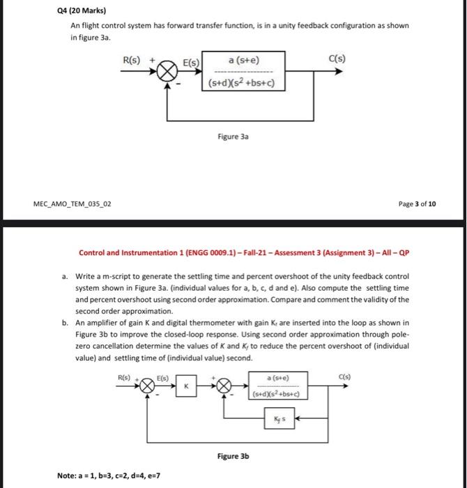Solved Q4 (20 Marks) An flight control system has forward | Chegg.com