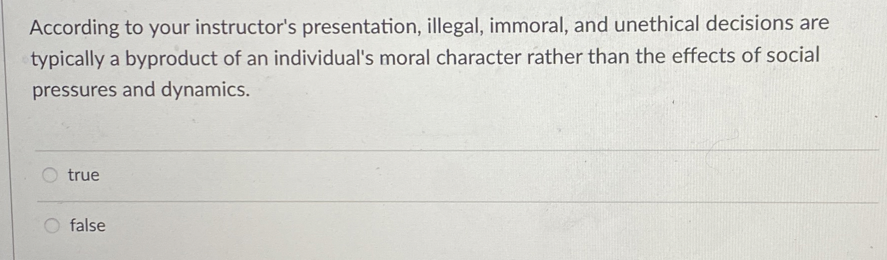 Solved According to your instructor's presentation, illegal, | Chegg.com