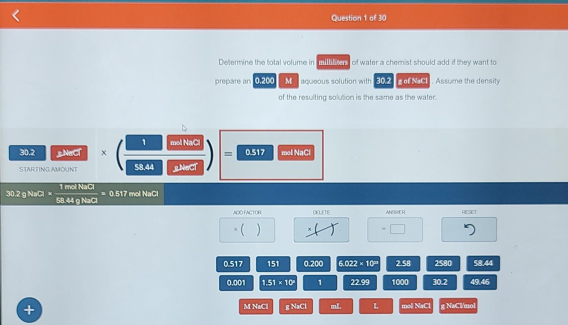 Determine the total volume in of water a chemist | Chegg.com