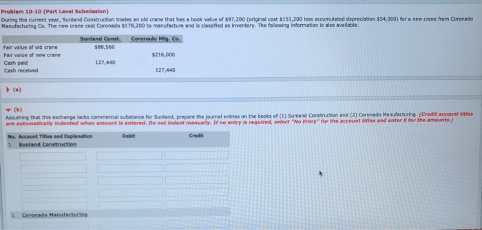 Solved Problem 10-10 (Part Level Submission) During the | Chegg.com
