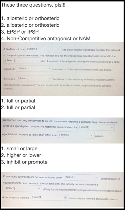 Solved These three questions, pls!!! 1. allosteric or | Chegg.com