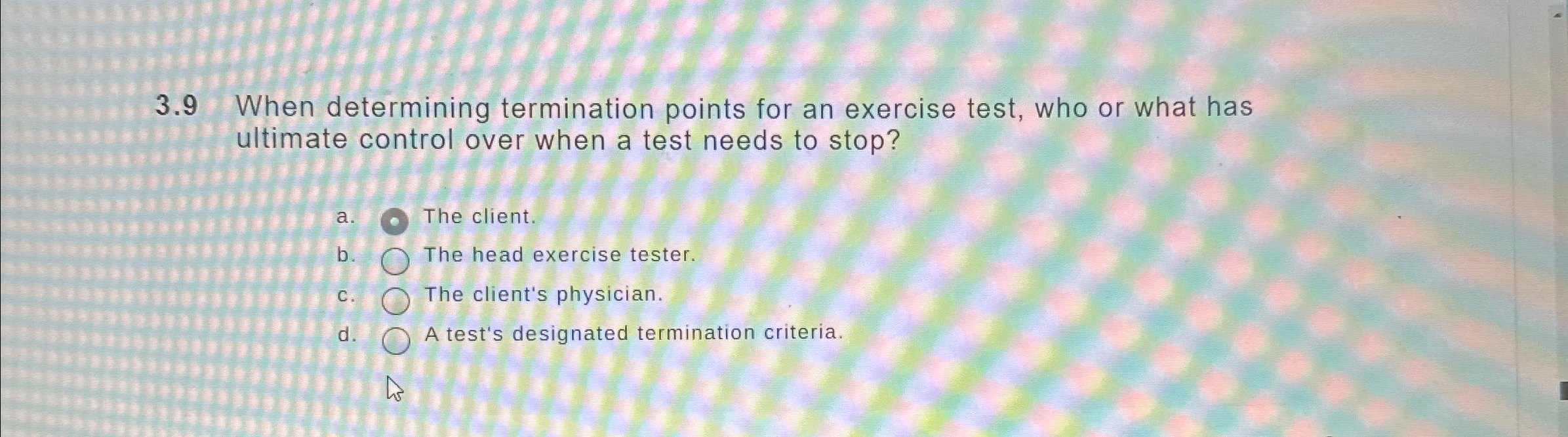 Solved 3.9 ﻿When determining termination points for an | Chegg.com