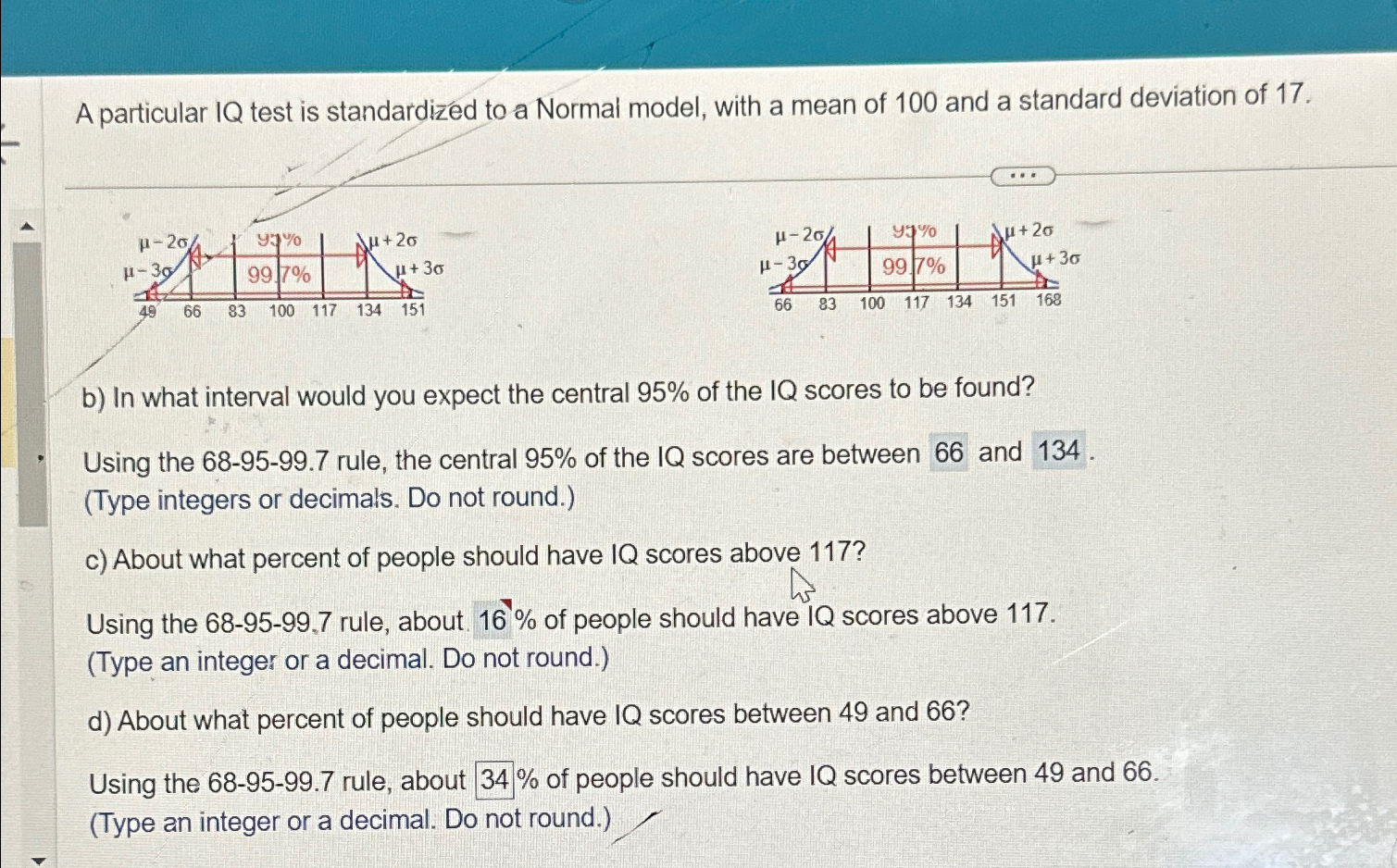 A particular IQ test is standardized to a Normal | Chegg.com